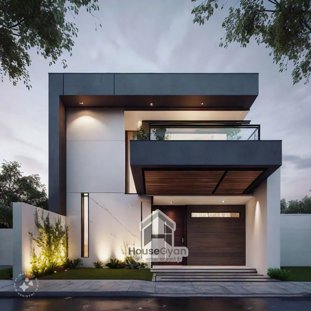 20x60 Single Floor 3d Front House Elevation Design